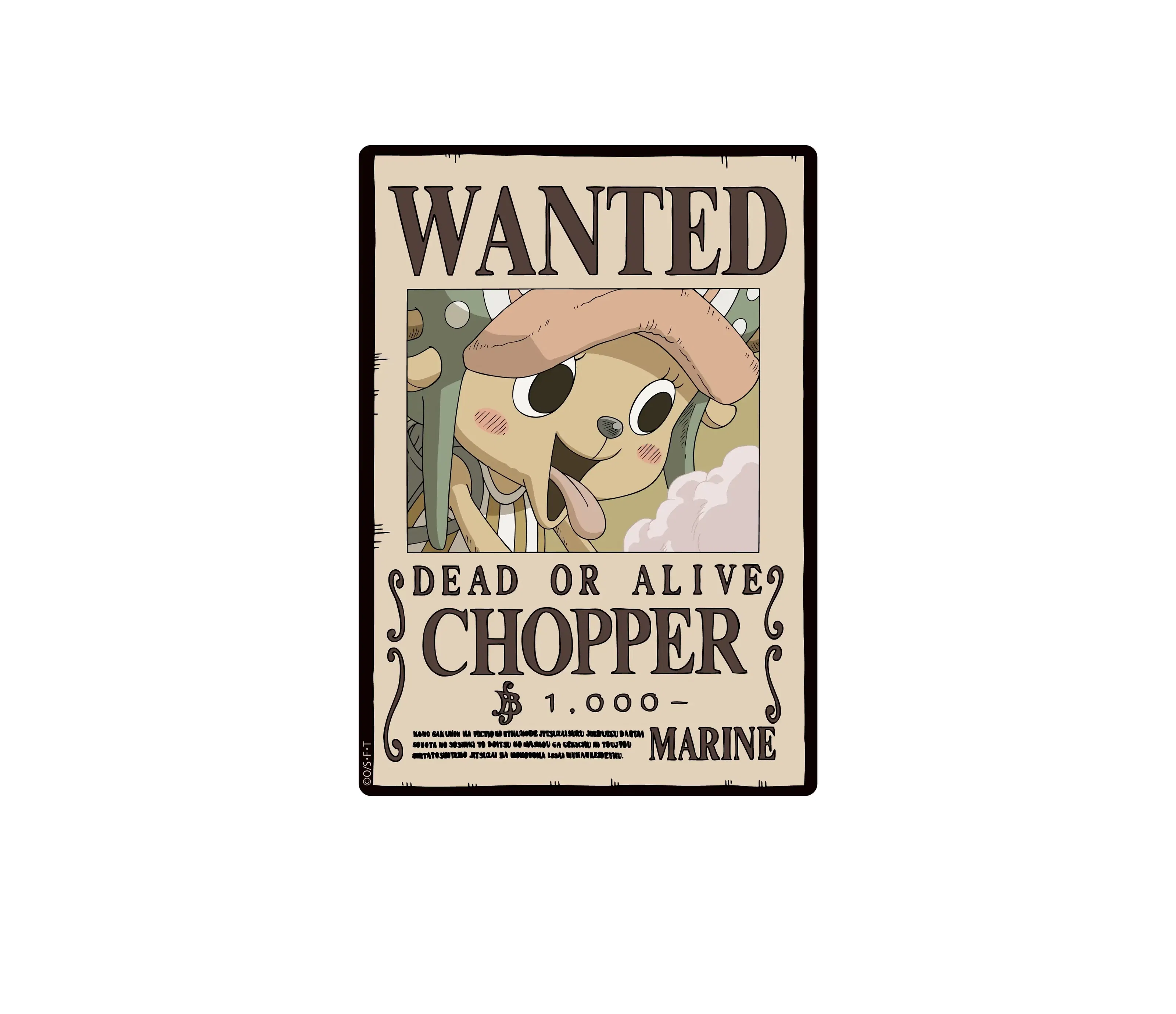 One Piece Wanted Poster Mouse Pad Vol. 2 Chopper