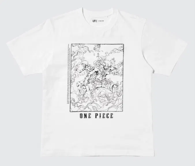 UT One Piece - Monkey & Portgas T-Shirt (White | Size XXXL)