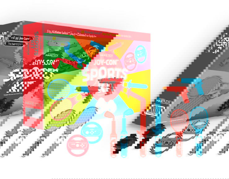 Maxx Tech Joy-Con Sports Kit for Nintendo Switch 2 & 1 for Nintendo Switch, Nintendo Switch 2