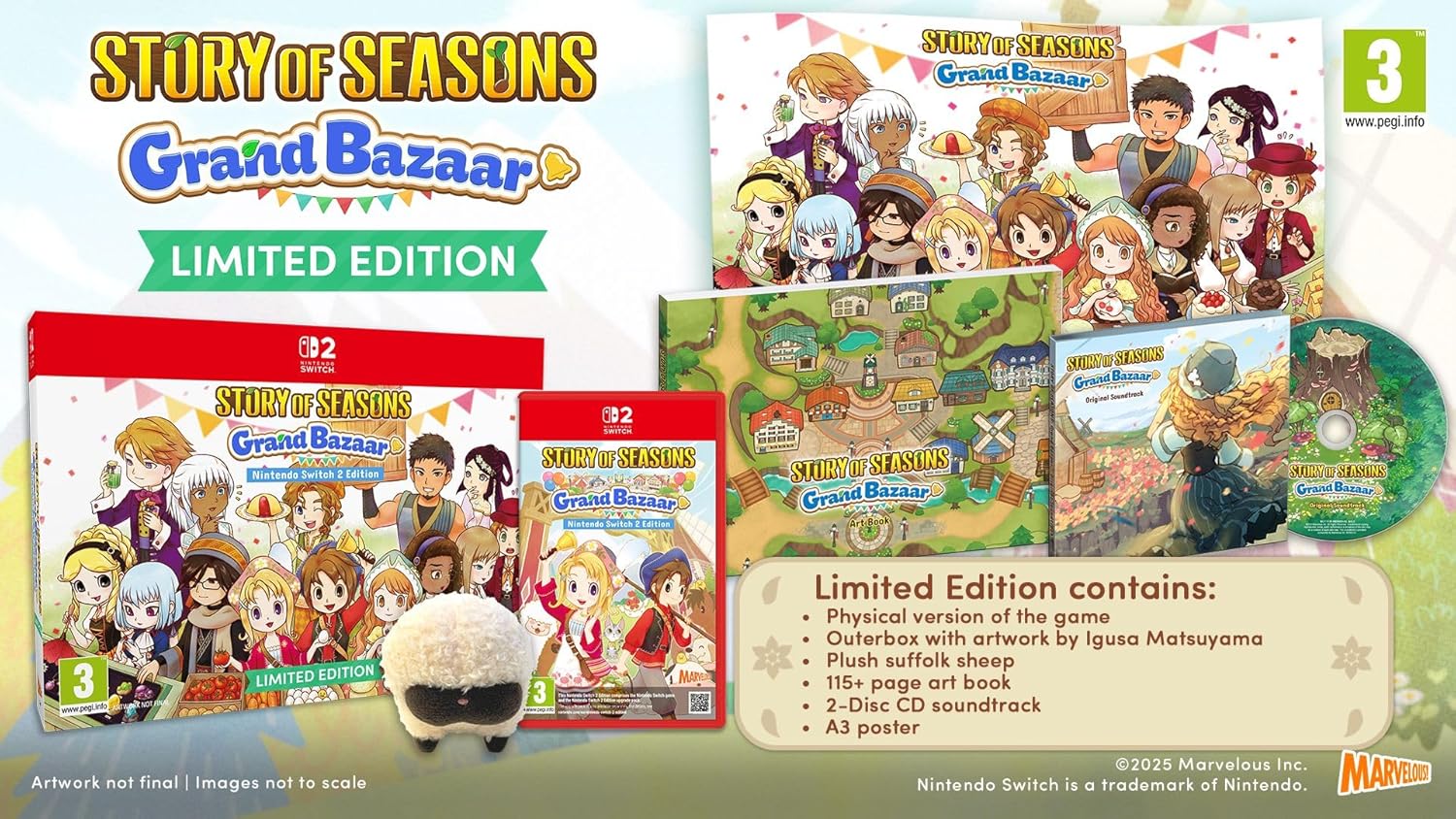 Story of Seasons: Grand Bazaar [Limited Edition] Game Cart for Nintendo Switch 2