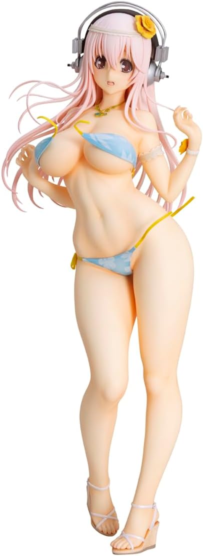 Super Sonico 1/4.5 Scale Pre-Painted Figure: Super Sonico Summer Vacation Ver. (Re-run)