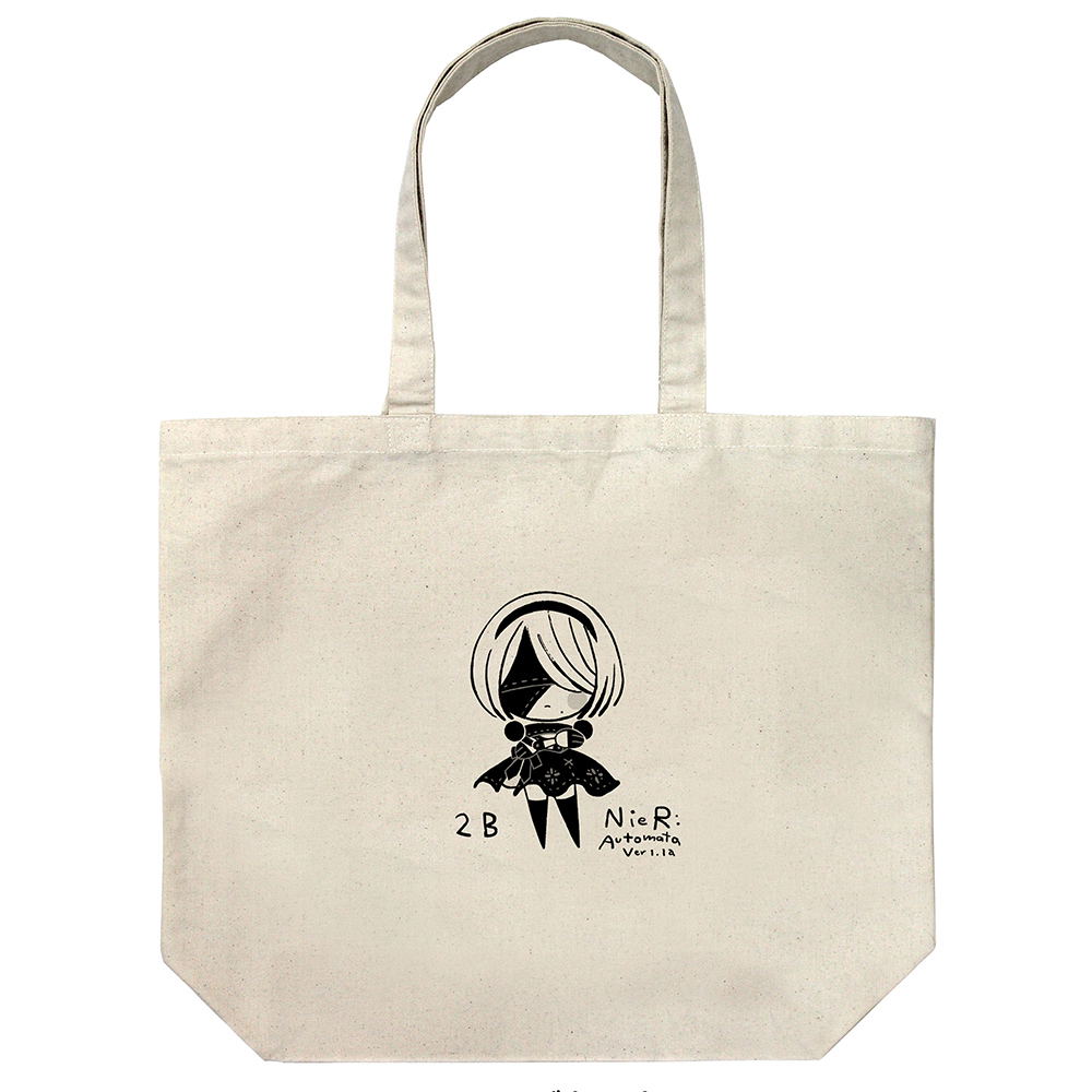 NieR:Automata Ver1.1a - 2B Large Tote Bag Deformed Ver. (Natural)