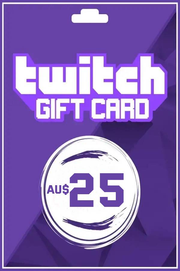 Twitch Gift Card 25 AUD | Australia Account Only digital