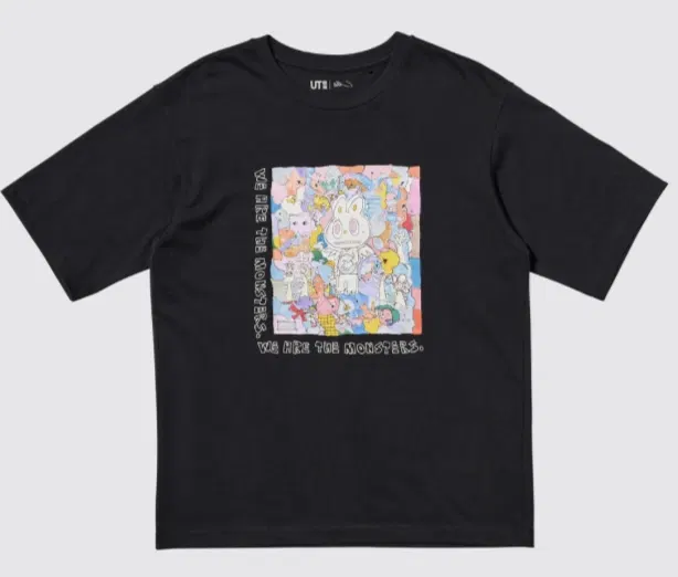 UT Pop Mart The Monsters Graphic T-Shirt (Black | Size S)