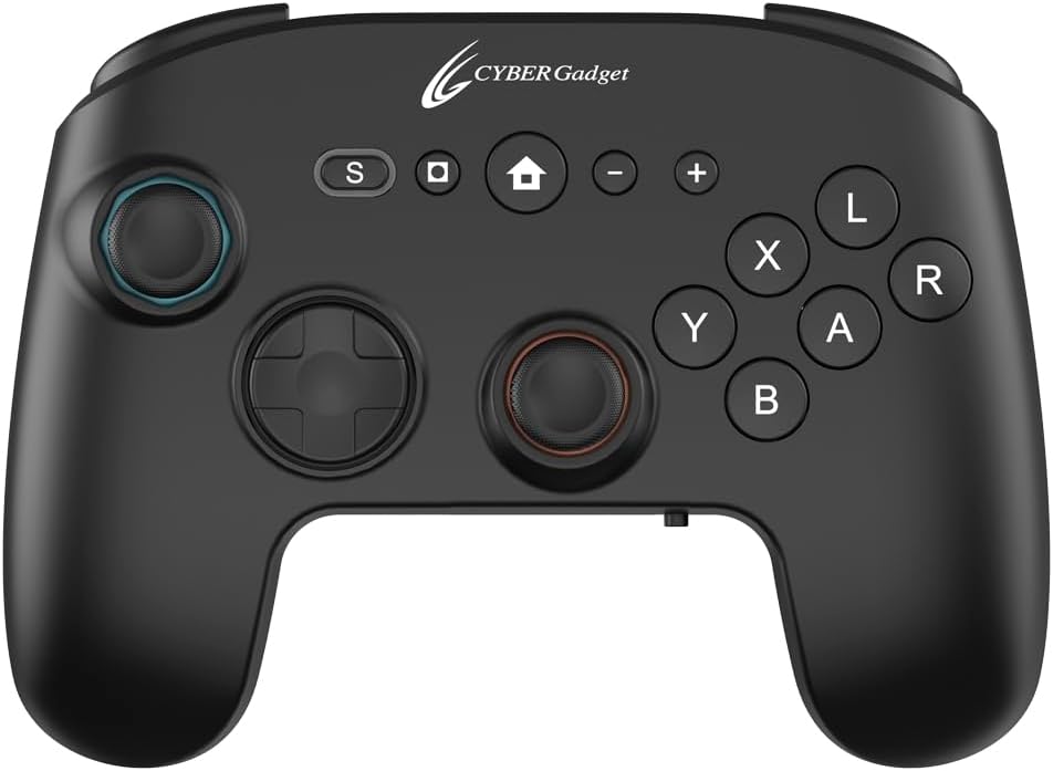 CYBER ・ Gaming Controller 6B Wireless Type for Nintendo Switch 2 (Black) for Windows, Nintendo ...