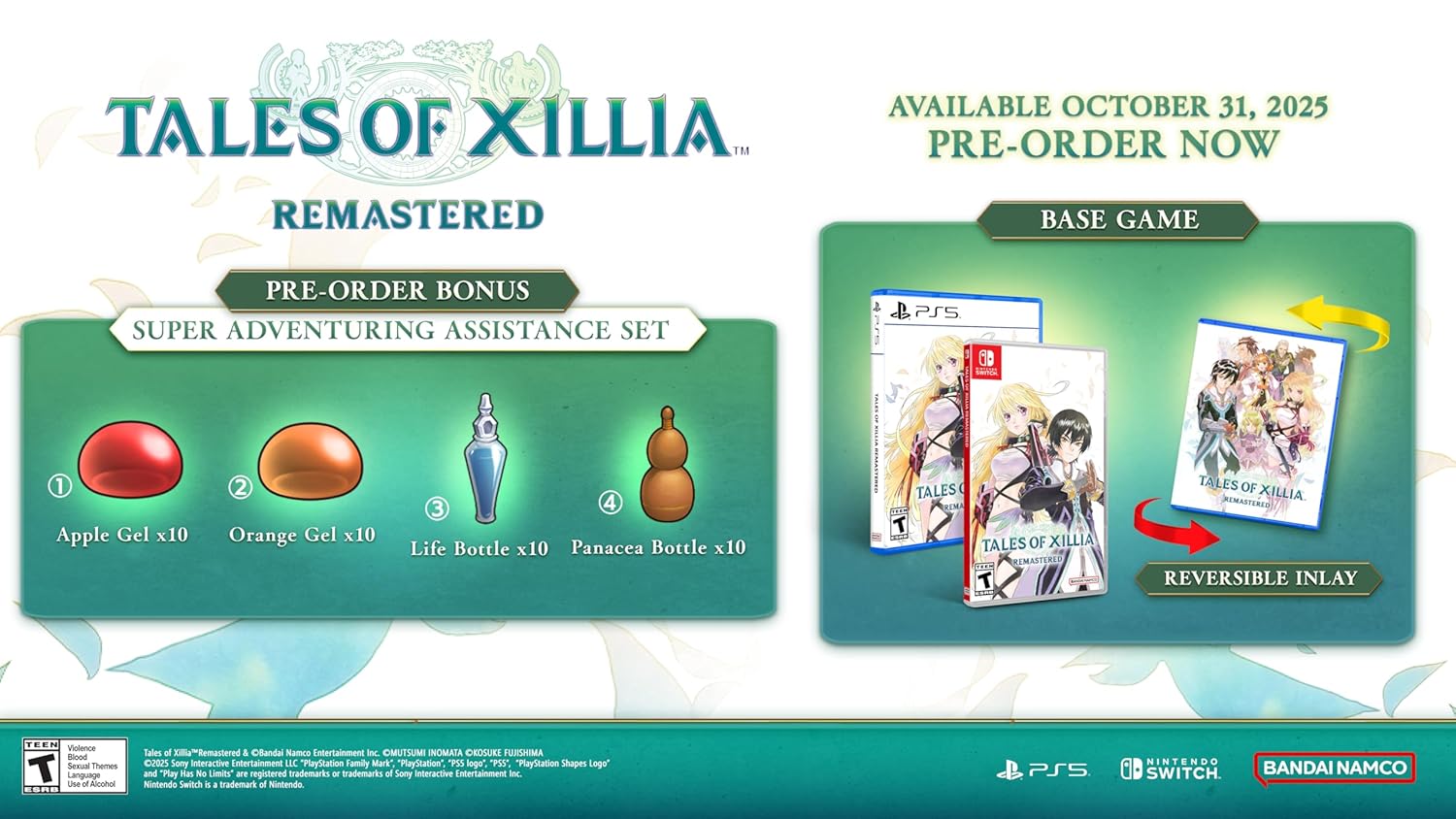 Tales of Xillia Remastered for PlayStation 5