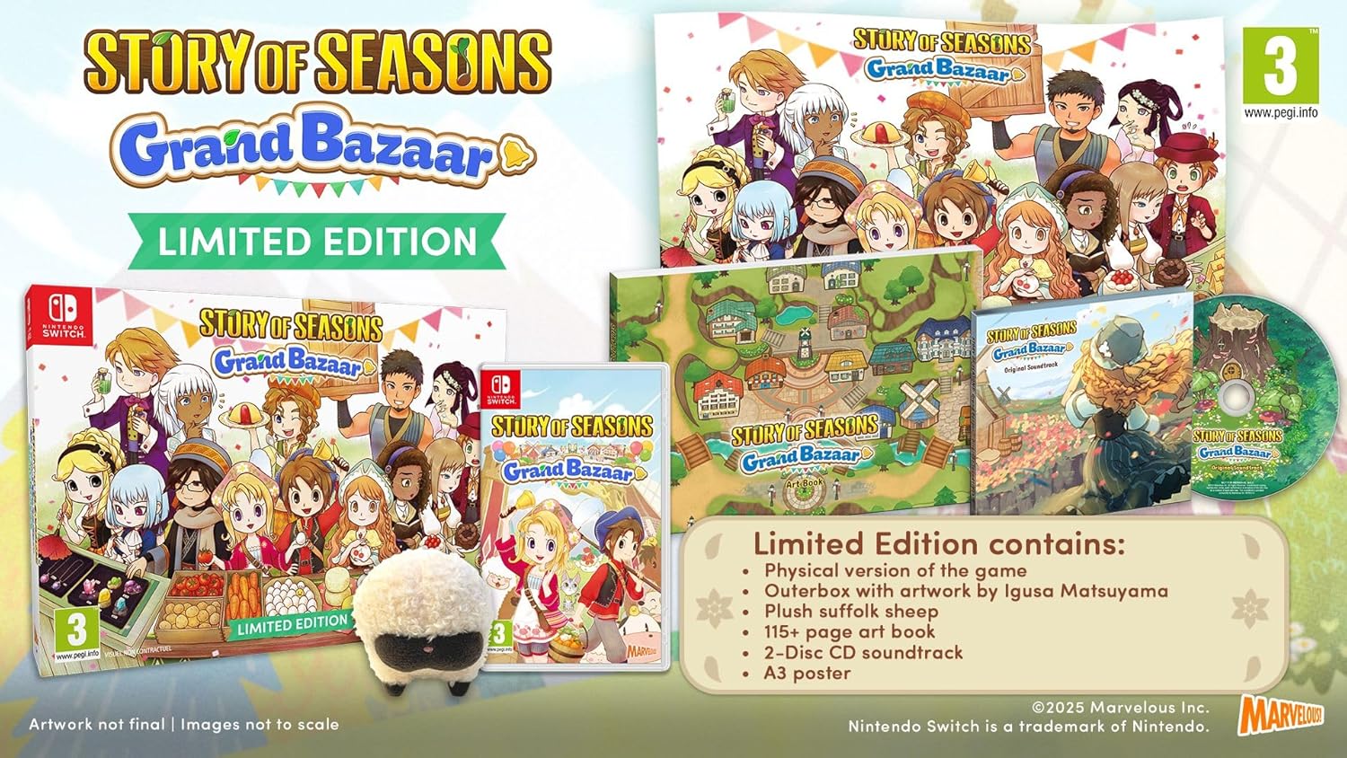 Story of Seasons: Grand Bazaar [Limited Edition] for Nintendo Switch ...