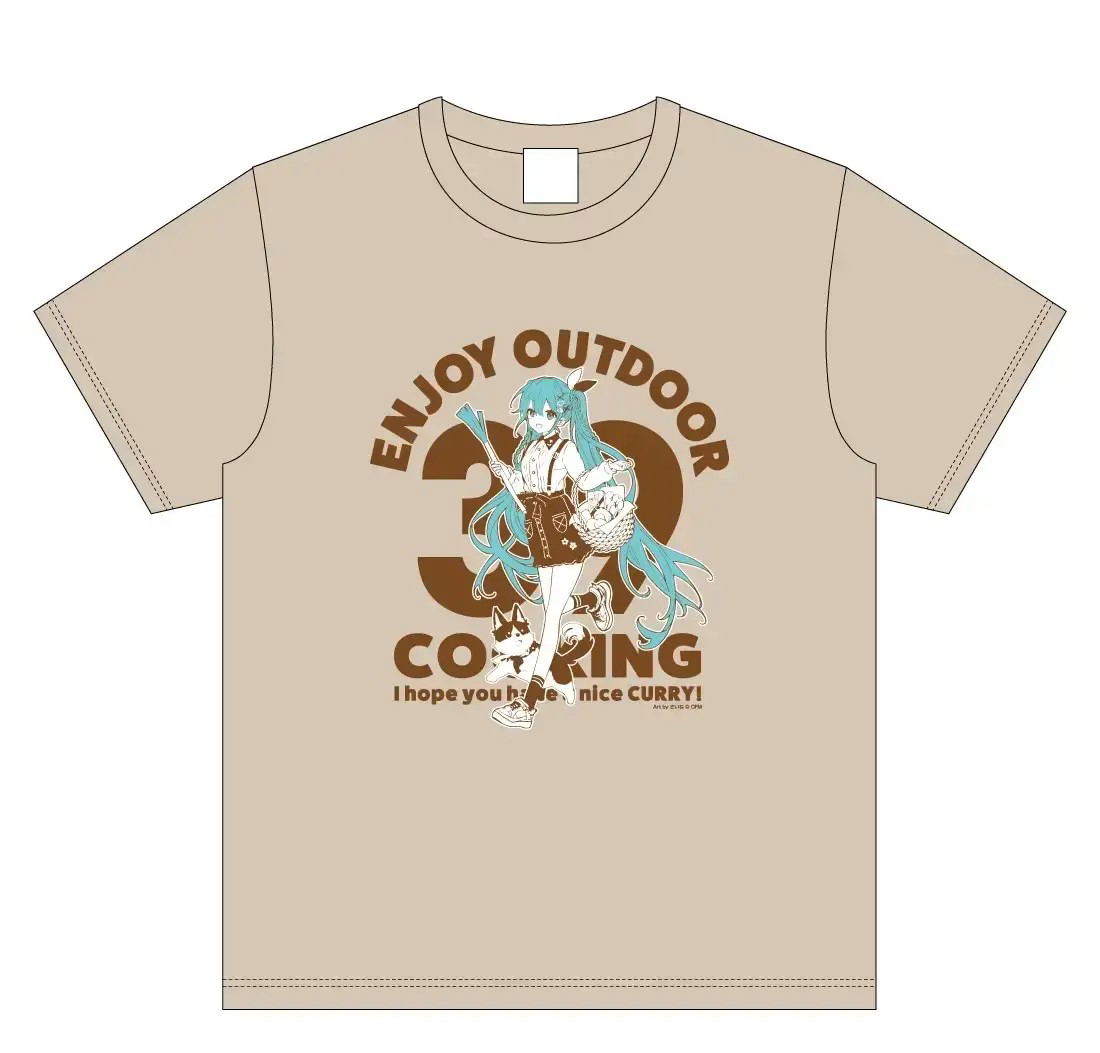 Hatsune Miku Outdoor Cooking T-shirt (Size M)