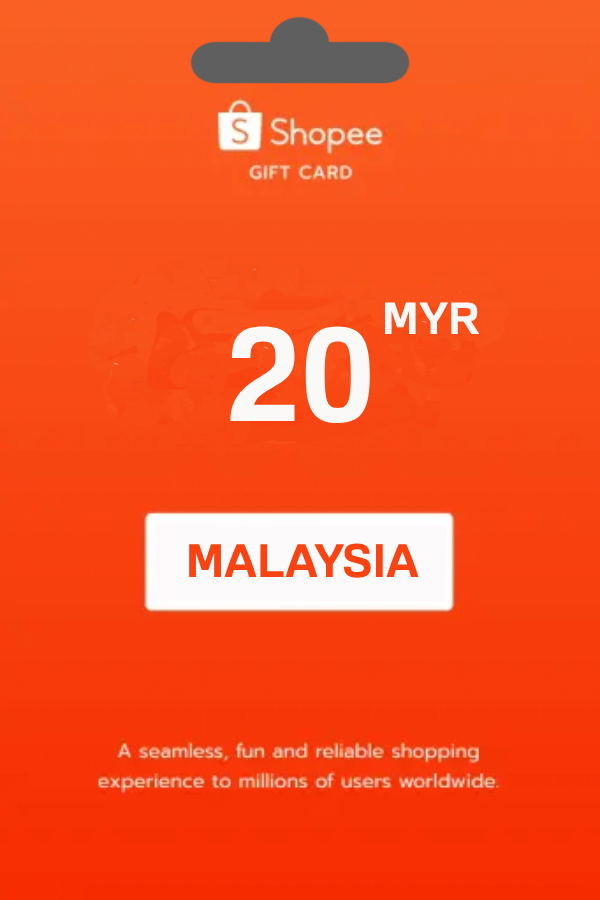 Shopee Gift Card 20 MYR | Malaysia Account digital