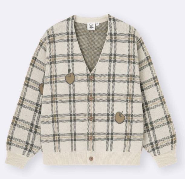 GU Kirby V Neck Cardigan (Natural | Size XL)