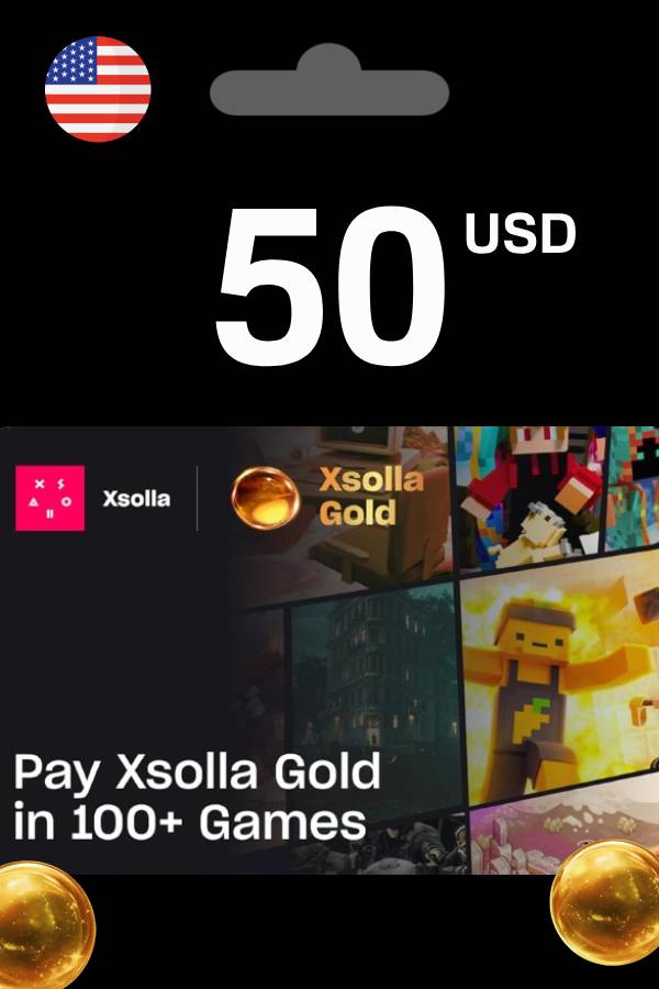 Xsolla Gold Gift Card 50 USD | USA Account digital