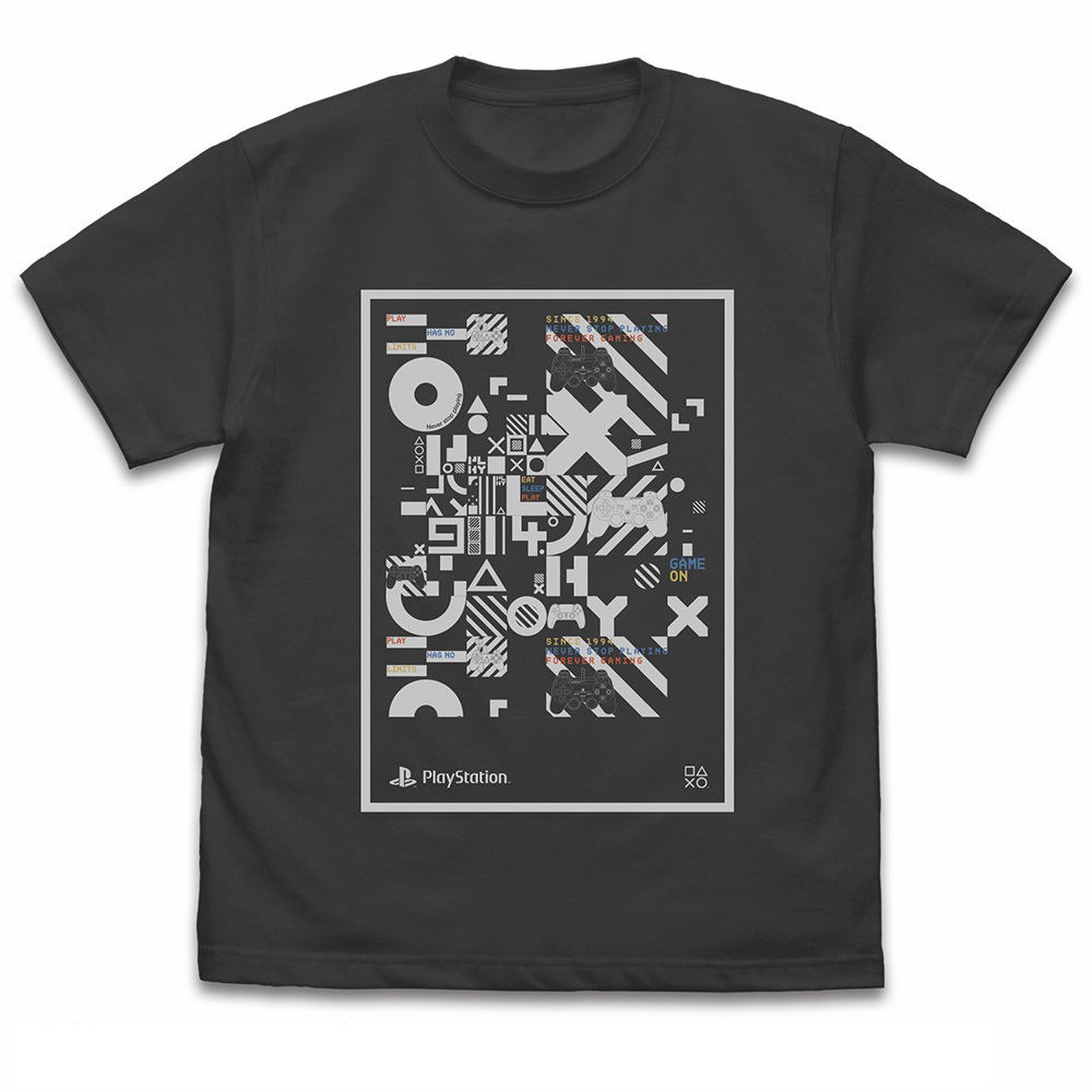 PlayStation - T-shirt For PlayStation Typographic Lifeforms Ver. (Sumi ...