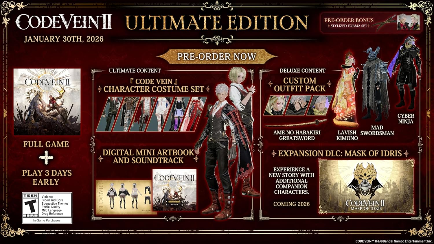 Code Vein II [Ultimate Edition] for Xbox Series X