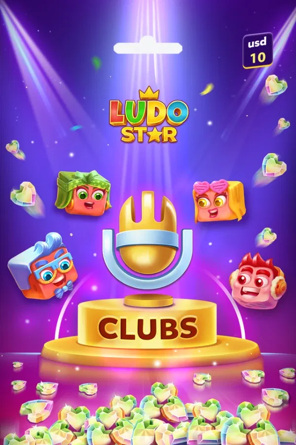 Clubs Ludo Star 10 USD Hearts Voucher | Global digital