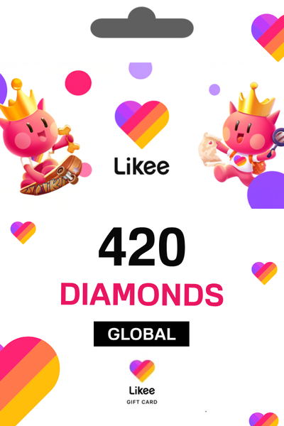 Likee 420 Diamonds 10 USD | Global digital