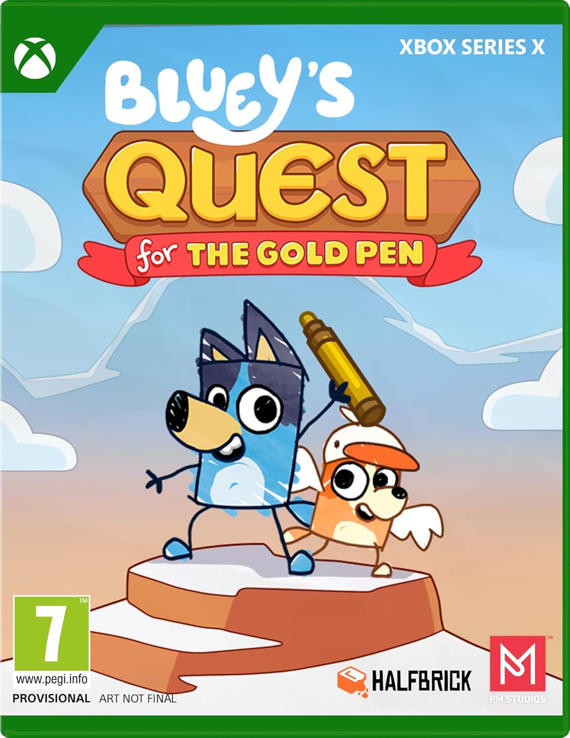 Bluey's Quest for the Gold Pen for Xbox Series X
