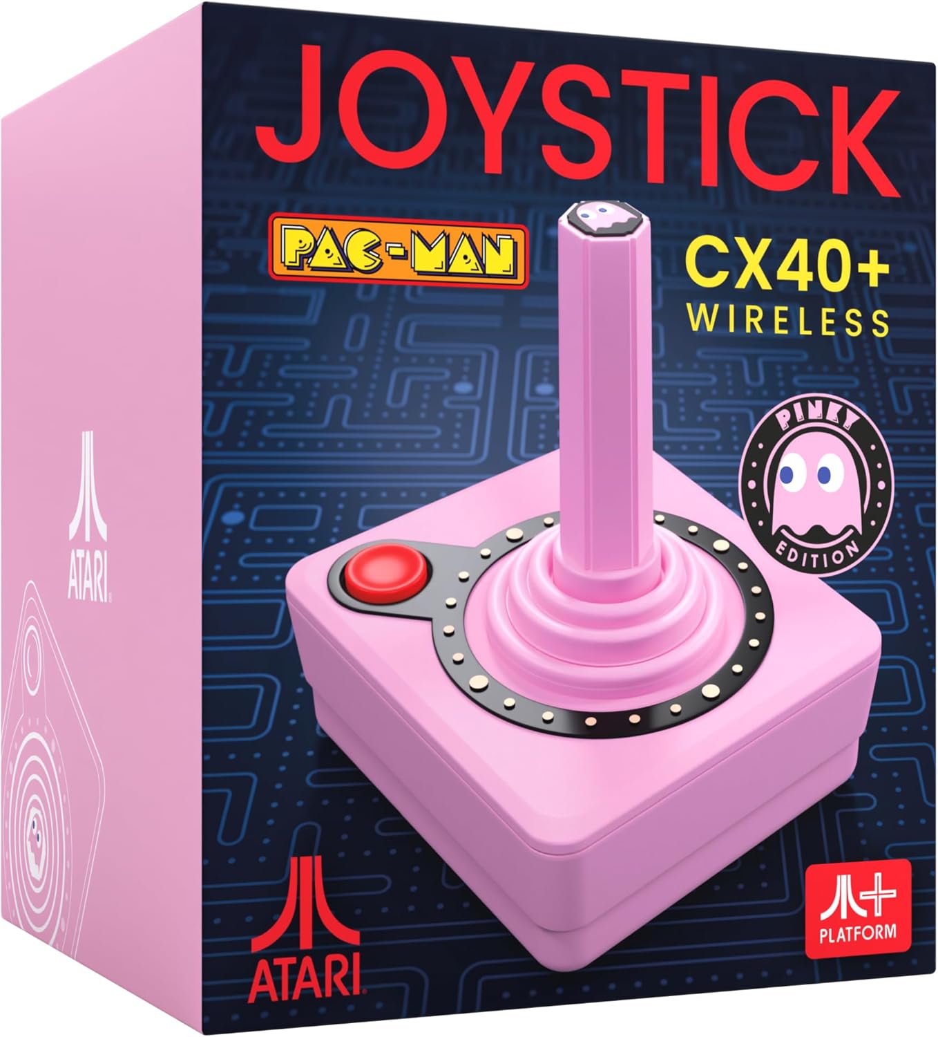CX40+ Wireless Joystick: PAC-MAN Edition (Pink)