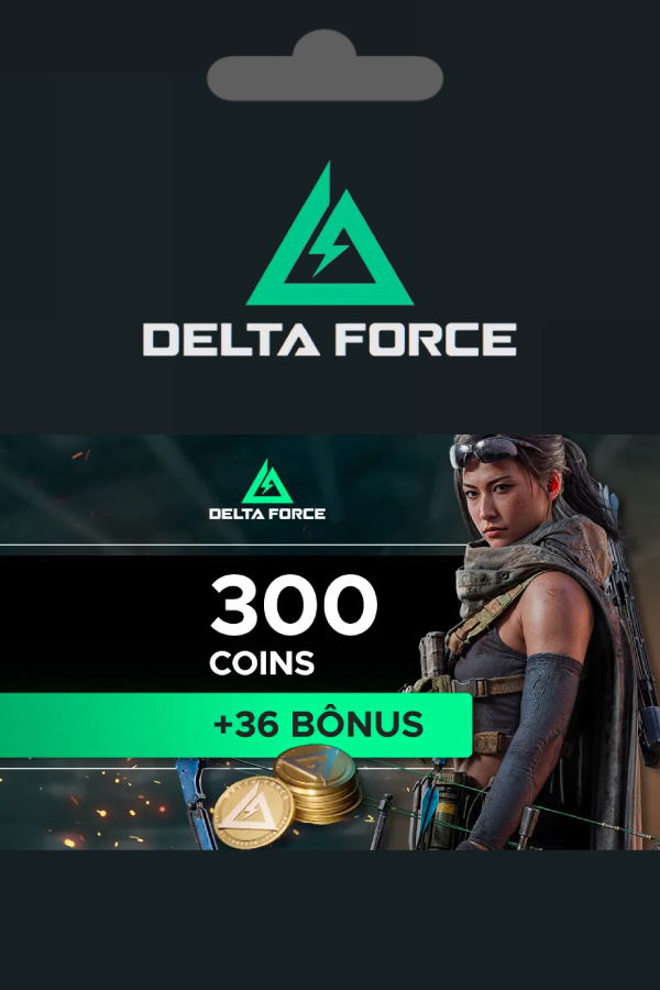 Garena Delta Force 300 Delta Coins + Bonus de 36 digital