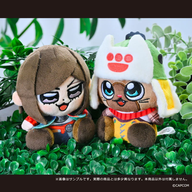 Monster Hunter Wilds x Bkub Plush Mascot Palico Hope Set