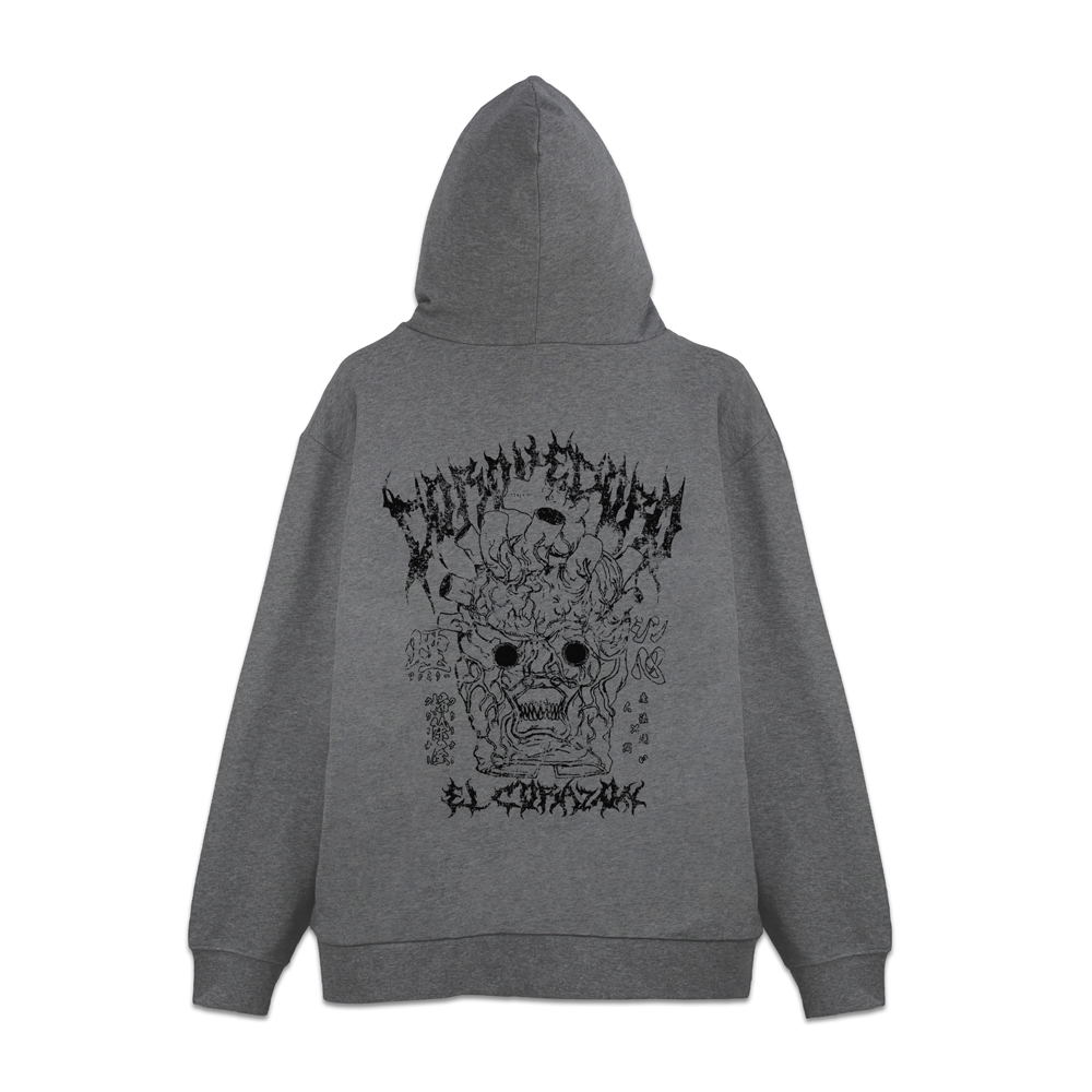Dorohedoro (Original Version) - Shin Mask Zip Hoodie (Mix Gray | Size XL)