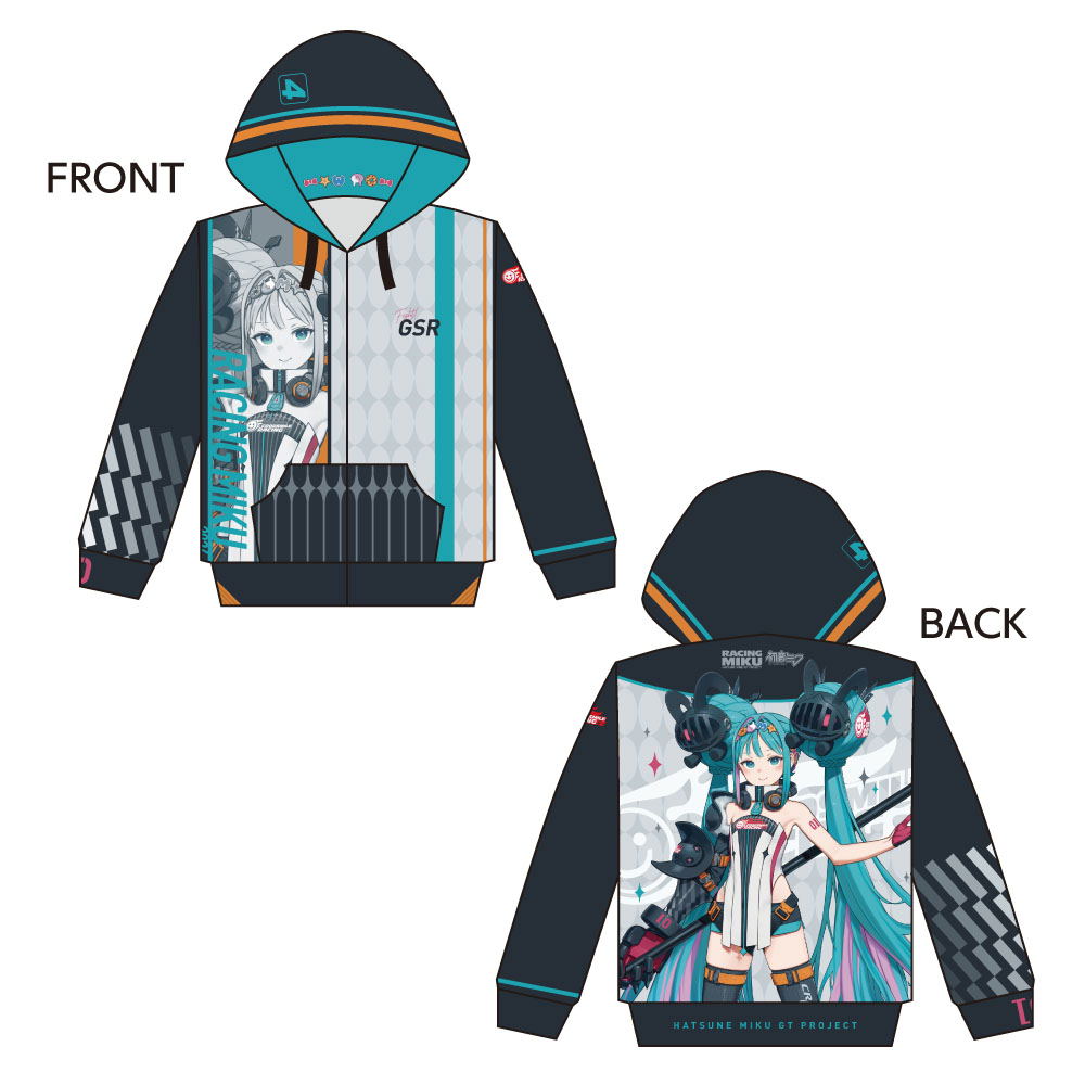 Racing Miku 2026 Ver. Full Graphic Hoodie Vol. 1 (Size M)