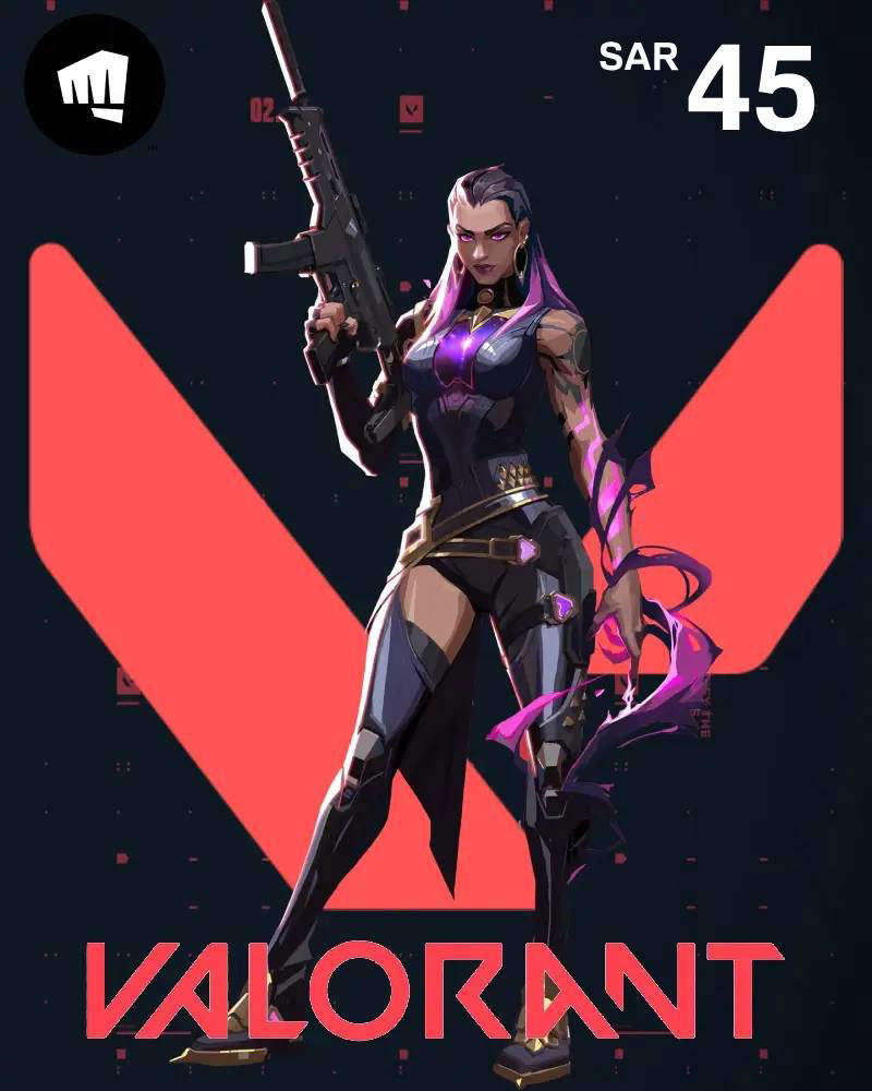 Valorant Gift Card SAR 45 | Saudi Arabia Account digital