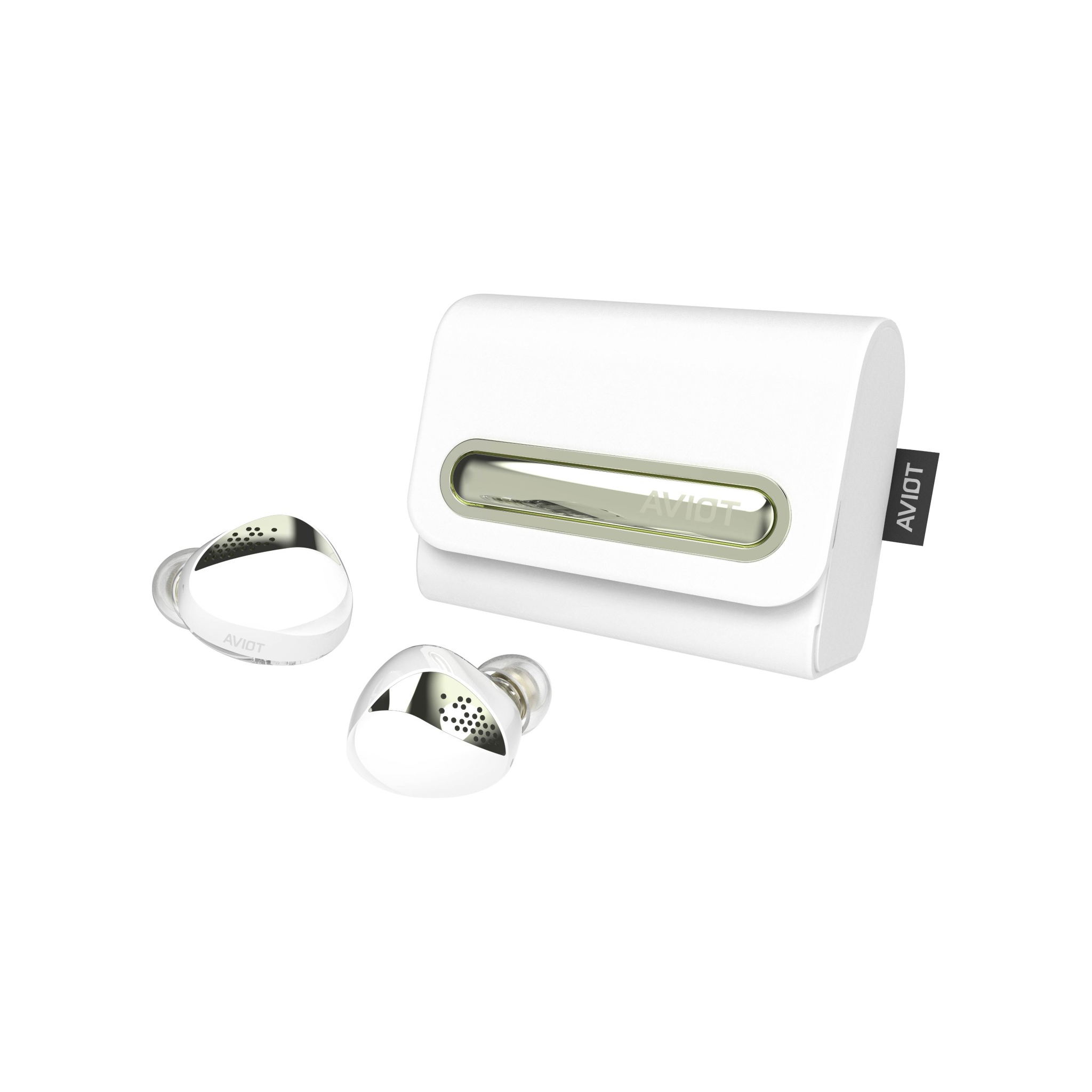 Aviot TE-J2 Wireless Earphones [White] for Android, iOS