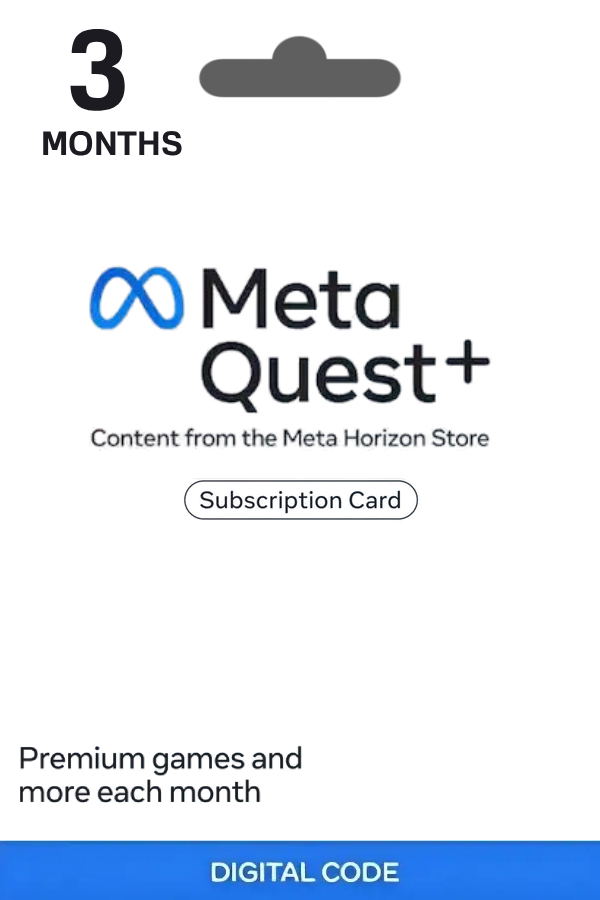 Meta Quest+ 3 Month Subscription Gift Card | US Account digital