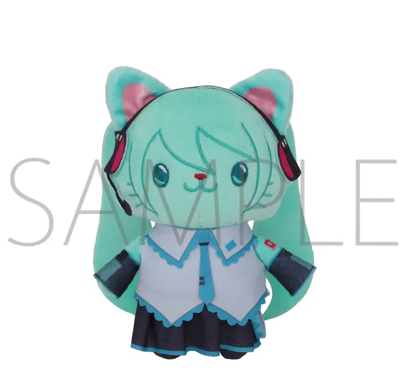 Hatsune Miku Series WithCAT Plush Key Chain With Eye Mask Hatsune Miku