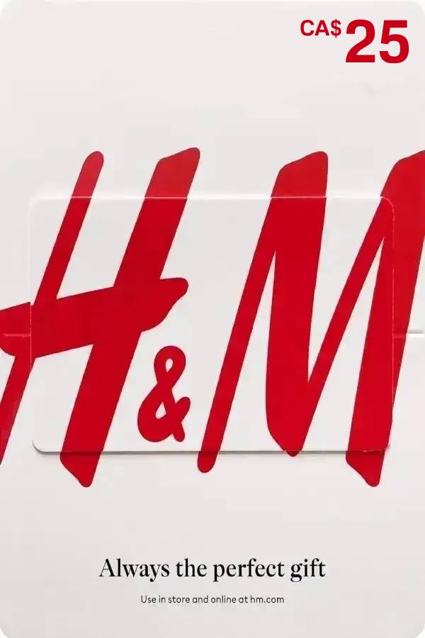 H&M Gift Cards CAD 25 | Canada Account digital