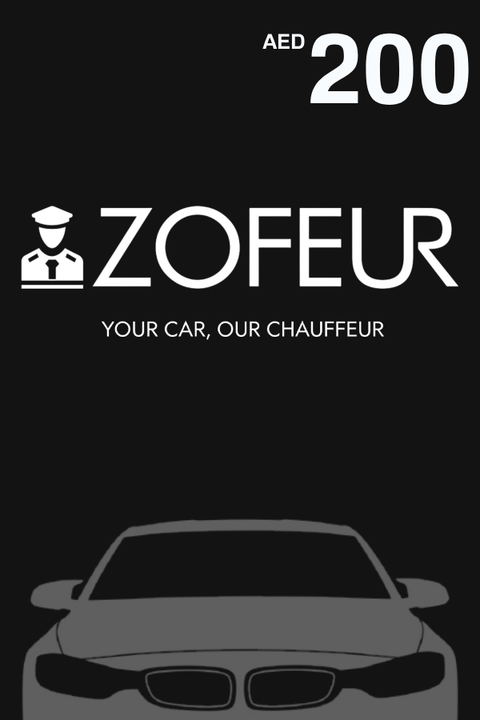 Zofeur Gift Card 200 AED | UAE Account digital