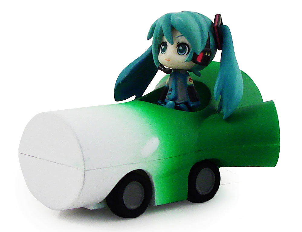 Nendoroid Plus Vocaloid Pull Back Car: Miku in Spring Onion Car