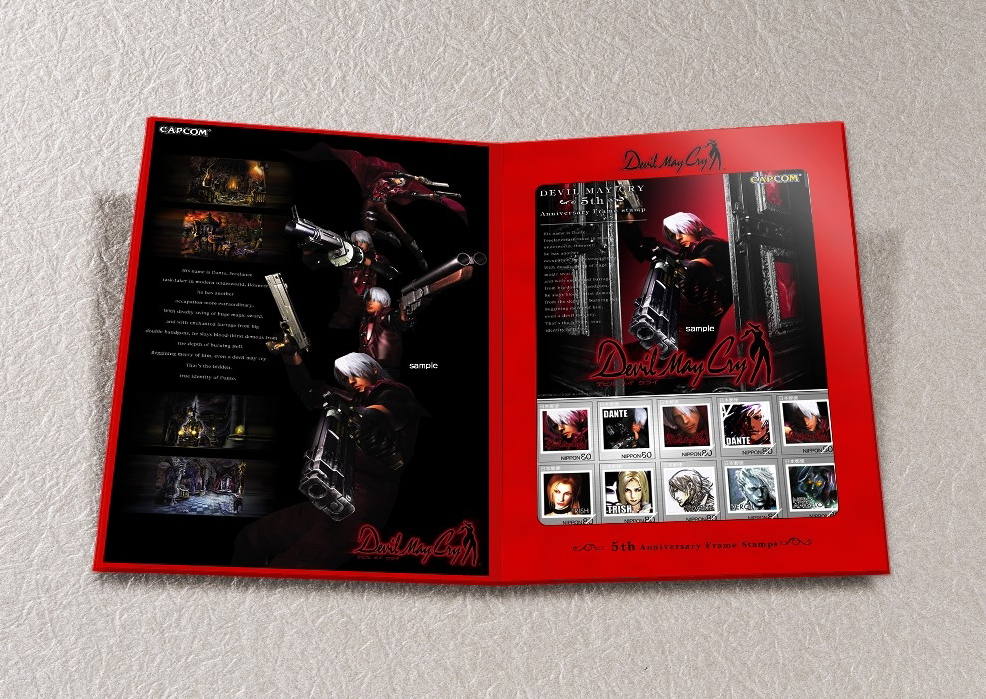 Devil May Cry 5th Anniversary Frame Stamps Set