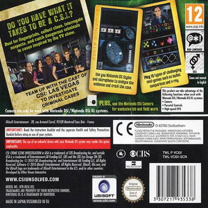 CSI: Crime Scene Investigation: Unsolved! for Nintendo DS