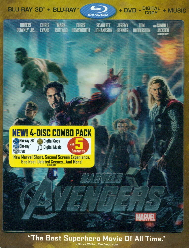 The Avengers [Blu-ray 3D+Blu-ray+DVD+Digital Copy+Music]