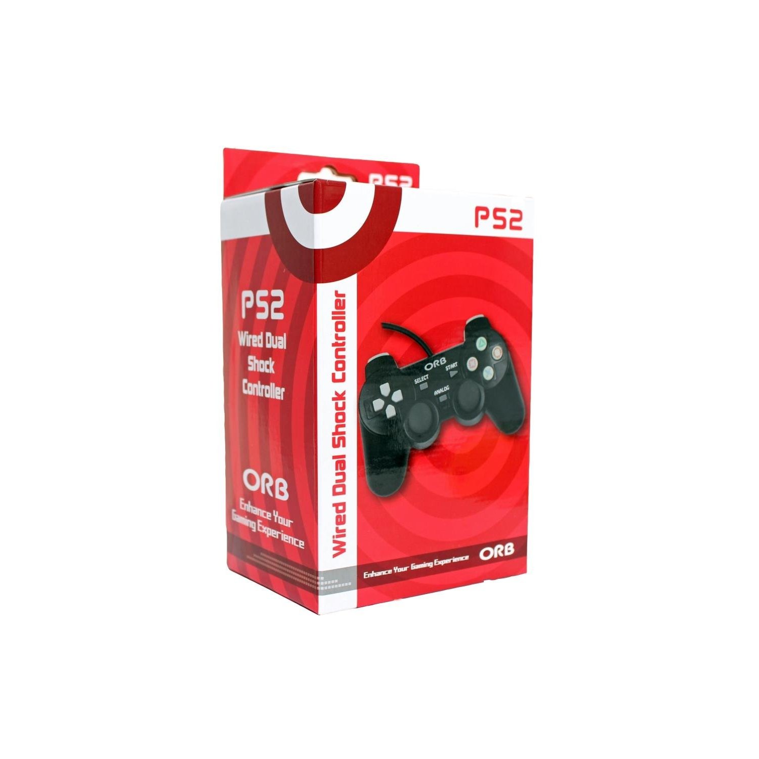 ORB Wired Dual Shock Controller for PlayStation 2