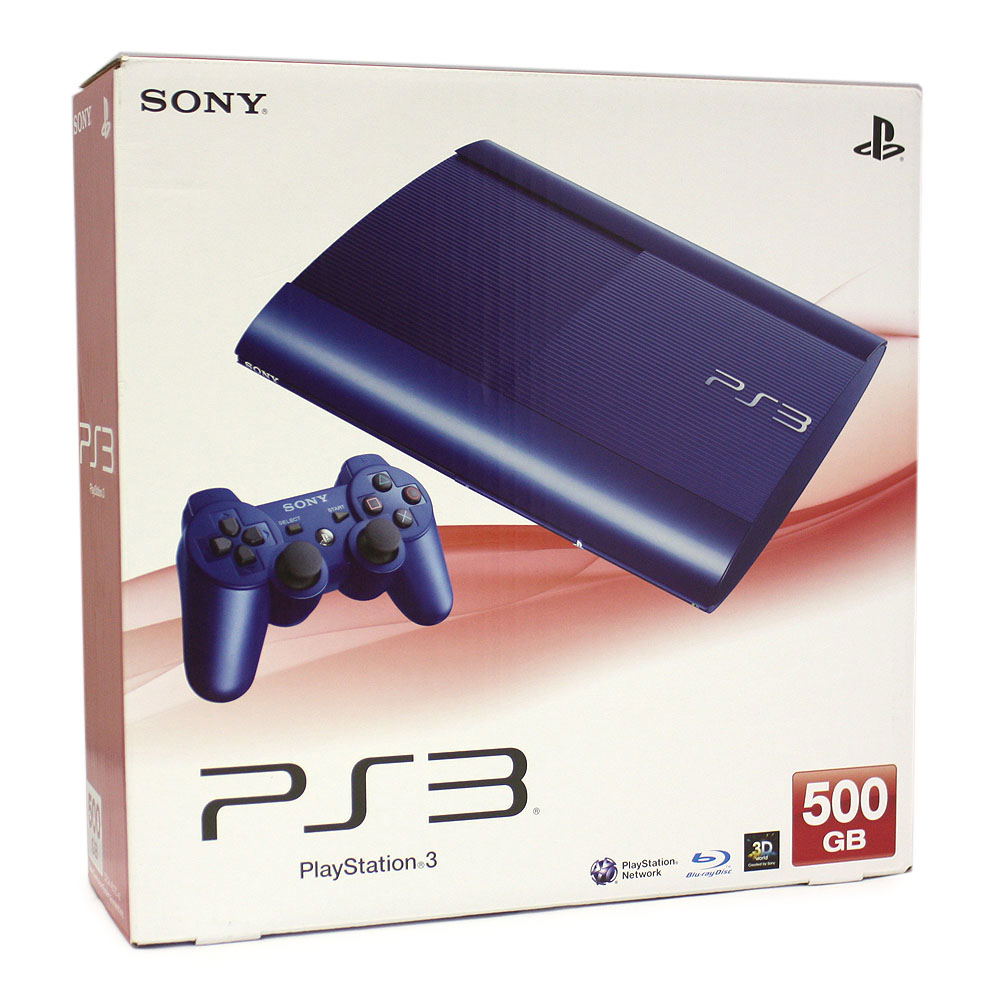PlayStation3 New Slim Console (500GB Azurite Blue Model) - 220V