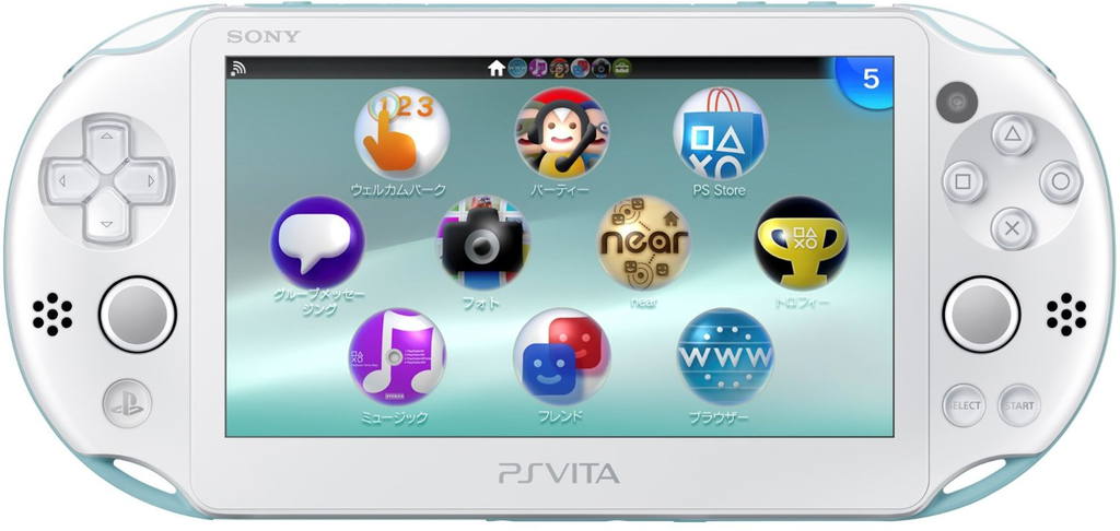 PS Vita PlayStation Vita New Slim Model - PCH-2006 (Light Blue White)