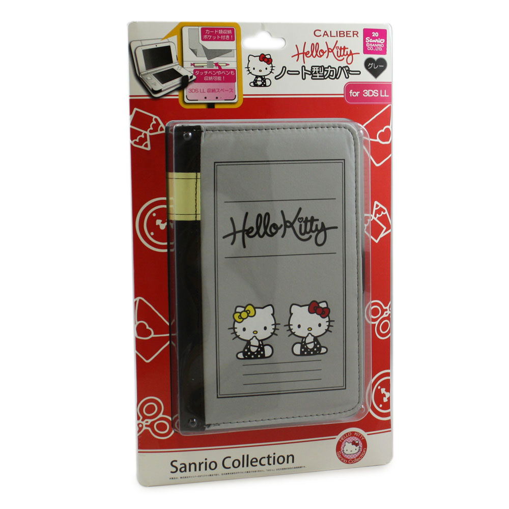 Hello Kitty Note Cover for 3DS LL (Gray) for Nintendo 3DS LL / XL