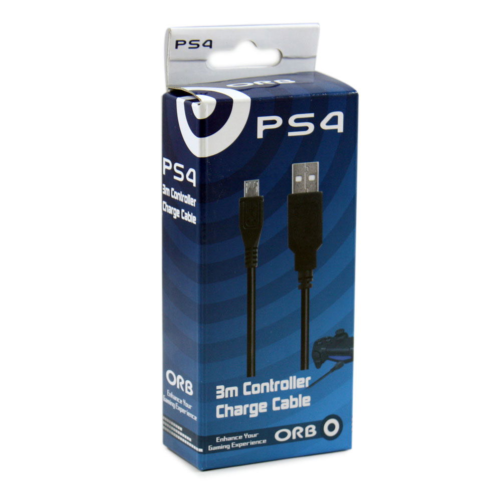 ORB 3 Meter Controller Charge Cable for PlayStation 4