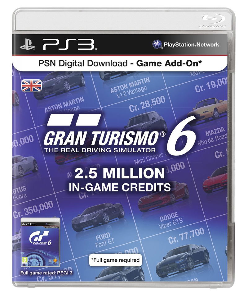 PSN Digital Download - Game Add-On (2.5 Million In-Game Credits - Gran ...