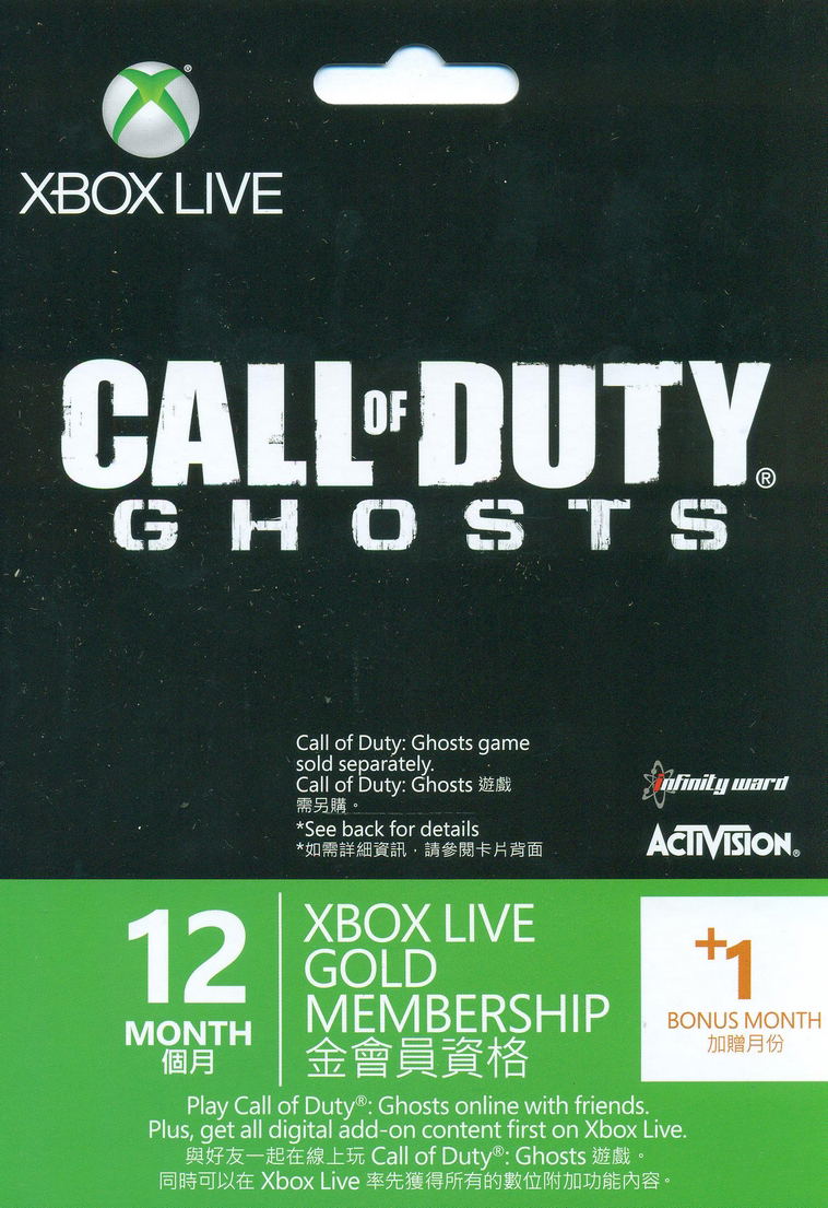 Xbox 360 Live Membership Card