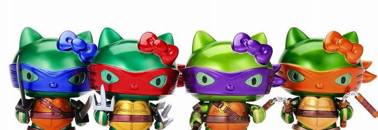 Teenage Mutant Ninja Turtles Hello Kitty: Mutant Kitty (Set of 4)