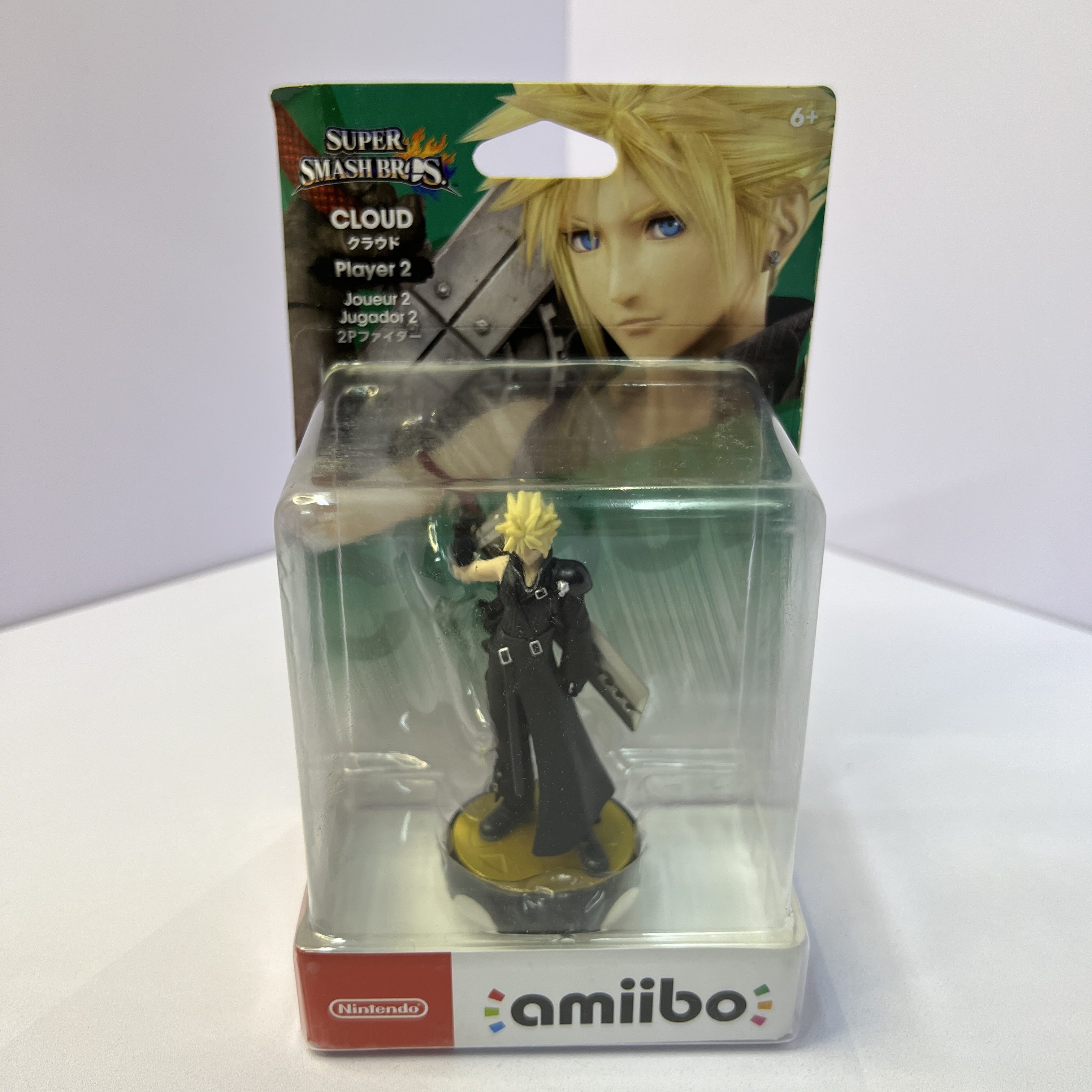 amiibo Super Smash Bros. Series Figure: 2P Fighter (Cloud) for Wii U, New 3DS, New 3DS LL / XL, NSW