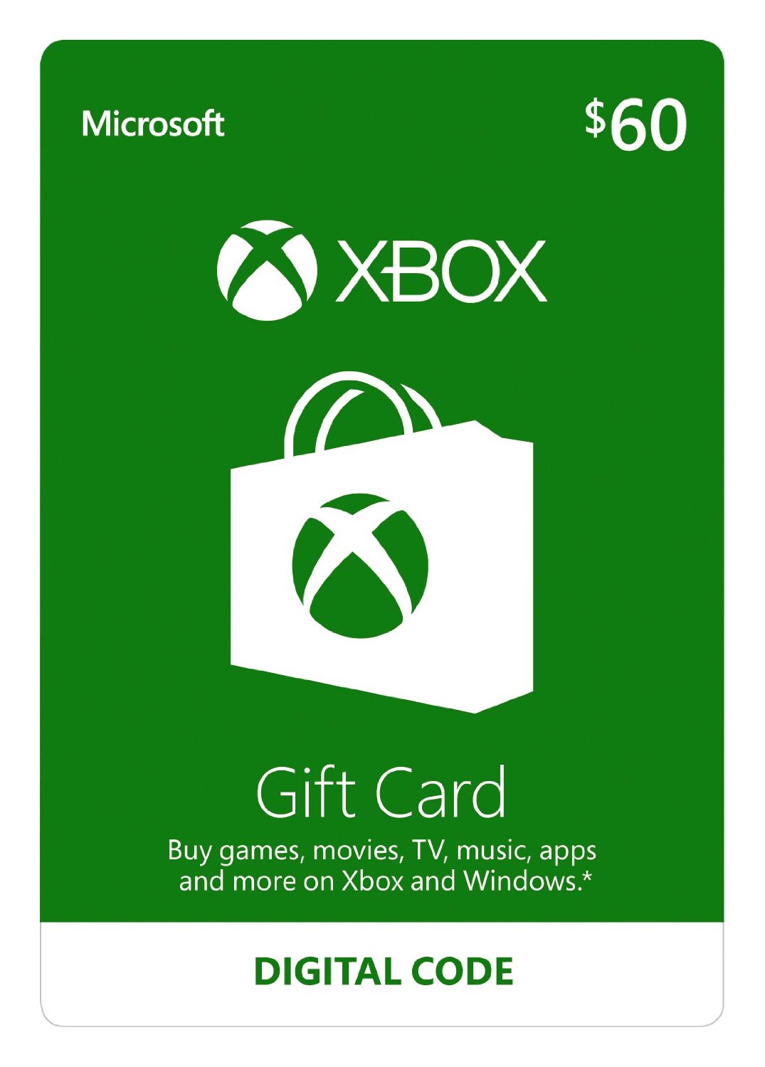 Xbox Gift Card USD 60 | US Account digital for Xbox360, Xbox One