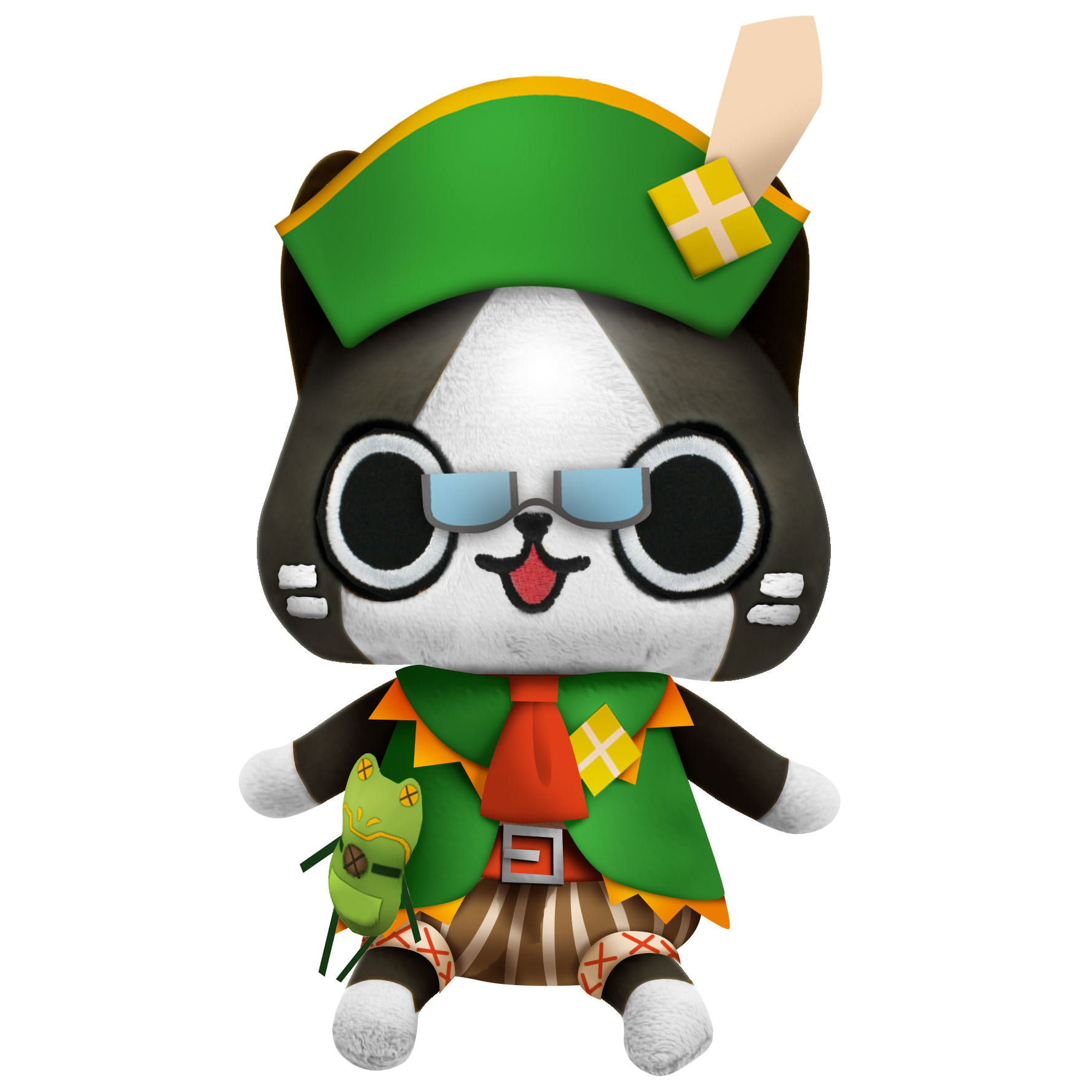 Monster Hunter Diary Poka Poka Airou Village DX Airou Plush: Kanbanmusume