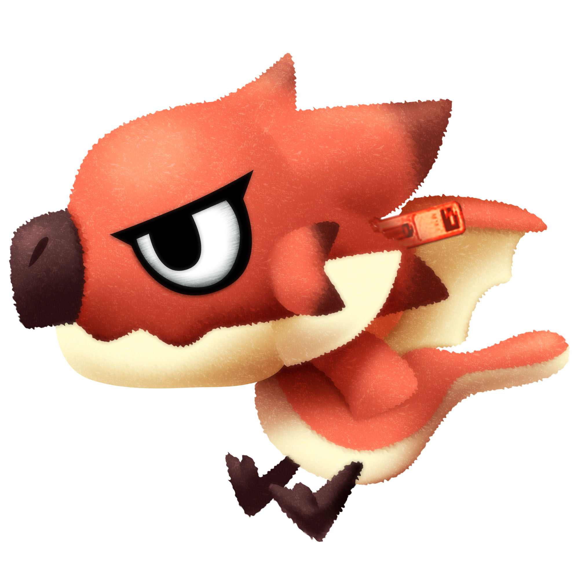 Monster Hunter Diary Poka Poka Airou Village DX Reversible Plush: Babyleus