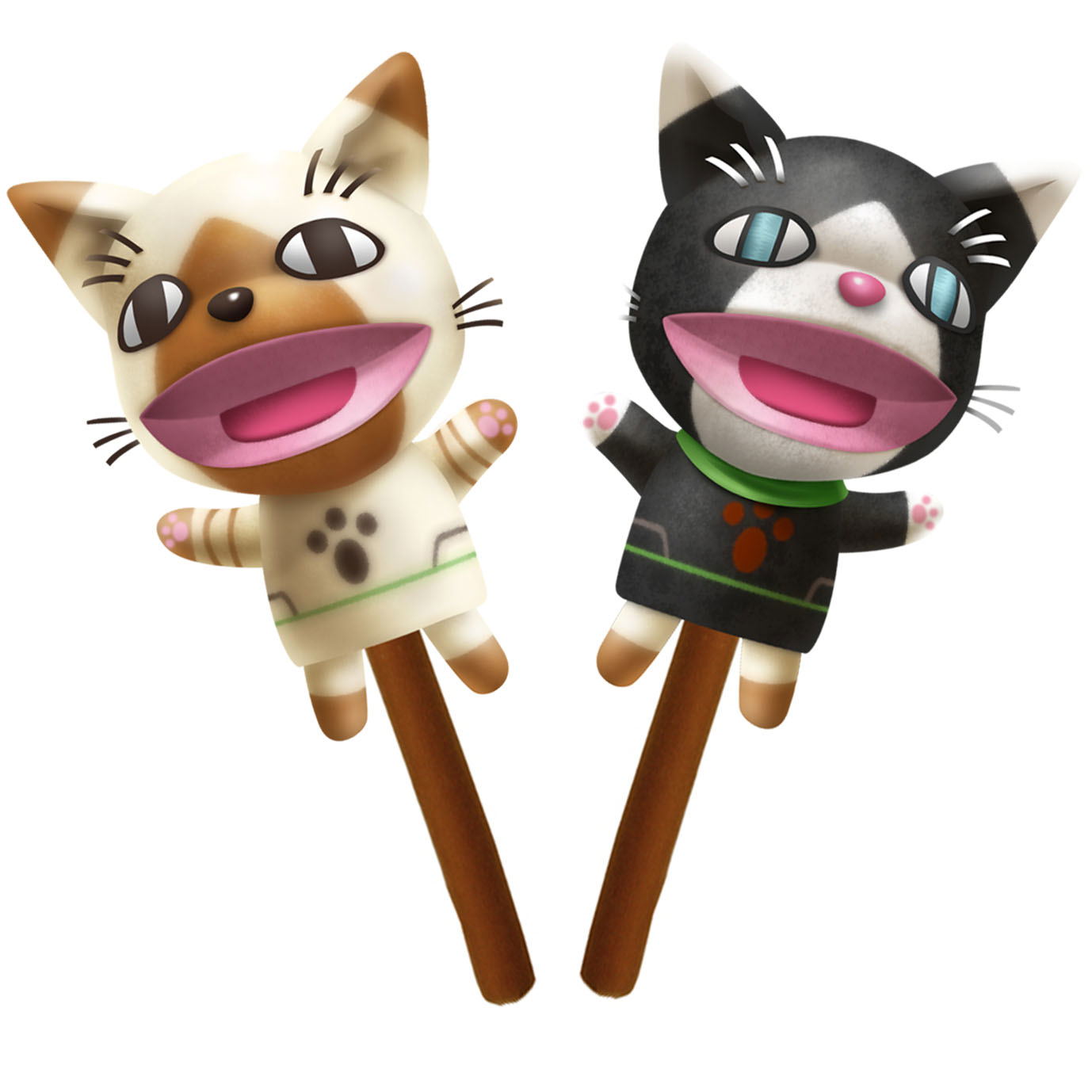 Monster Hunter Weapon Plush: Airou-kun & Melaleu-kun