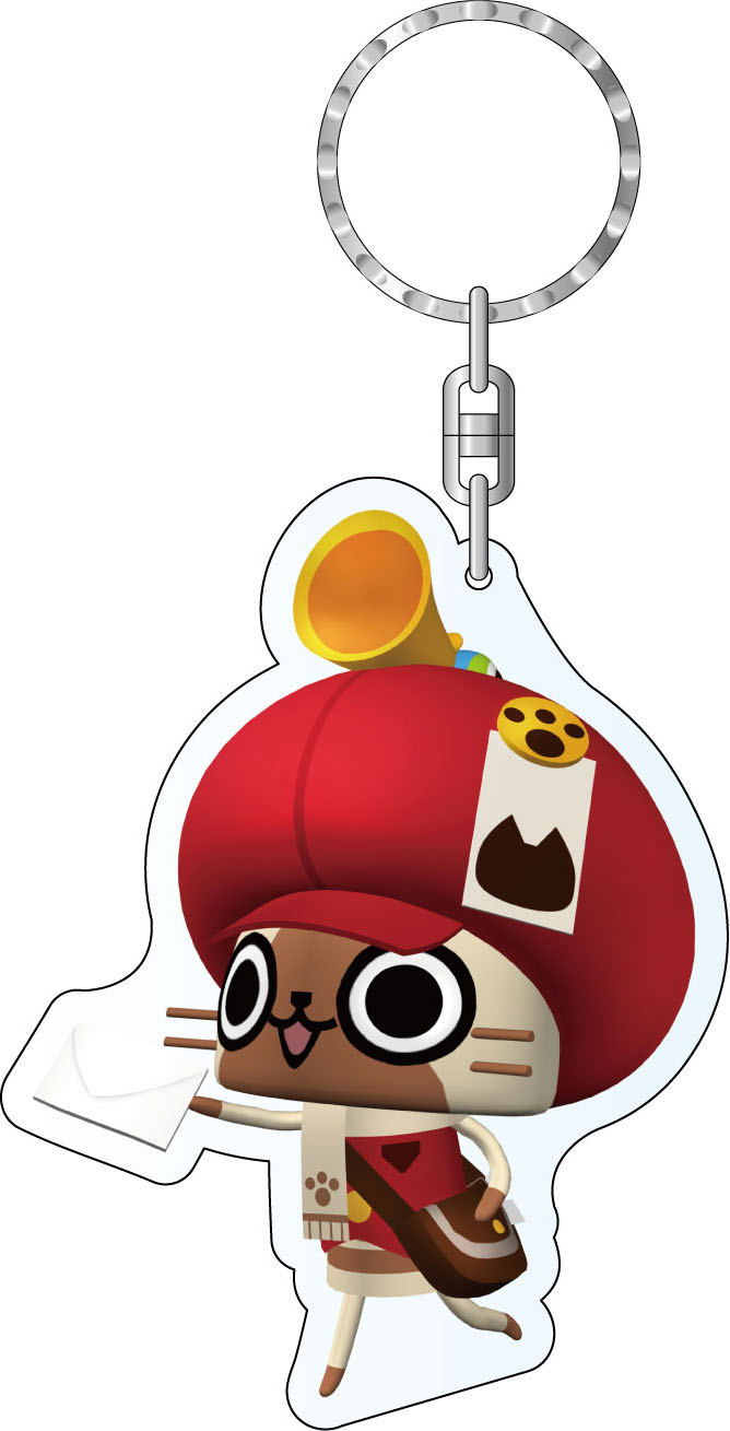 Monster Hunter Diary Poka Poka Airou Village DX Acrylic Keychain: Postman
