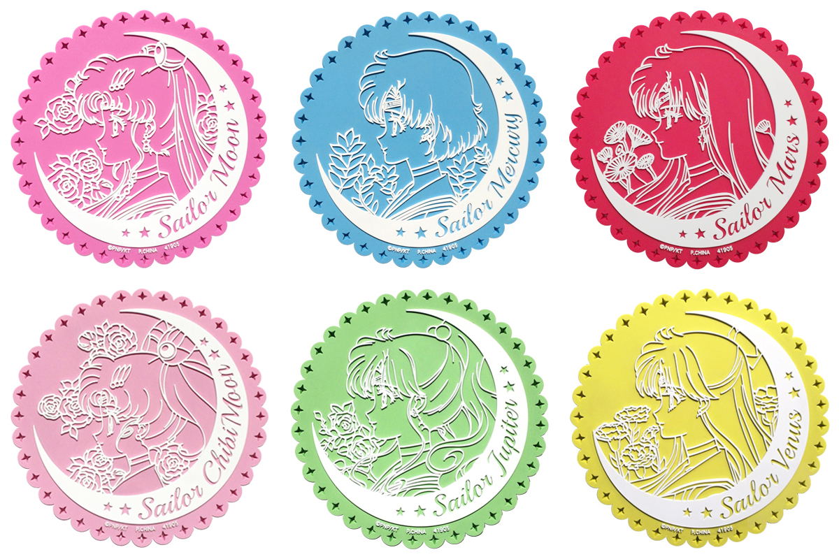 Sailor Moon Crystal Acrylic Rubber Coaster (Set of 6 pieces)